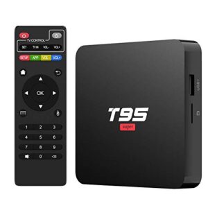 android tv box 10.0, t95 super android tv box 2gb ram 16gb rom quad-core media player, support 2.4ghz wifi 4k h.265 3d usb 2.0, smart tv box android box for tv