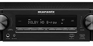 Marantz NR1510 UHD AV Receiver – Slim 5.2 Channel Home Theater Amplifier, Dolby TrueHD and DTS-HD Master Audio | Alexa Compatible | Stream Music via Wi-Fi, Bluetooth and HEOS Black