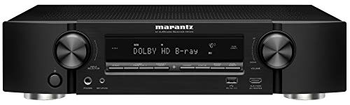 Marantz NR1510 UHD AV Receiver – Slim 5.2 Channel Home Theater Amplifier, Dolby TrueHD and DTS-HD Master Audio | Alexa Compatible | Stream Music via Wi-Fi, Bluetooth and HEOS Black