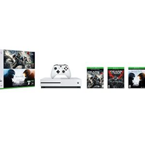 Xbox One S 500GB Console - Gears of War & Halo Special Edition Bundle