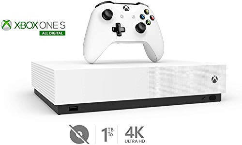 Microsoft - Xbox One S 1TB All-Digital Edition Console with Xbox One Wireless Controller (Renewed)