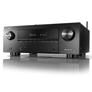 denon avr-x3700h 8k ultra hd 9.2 channel (105watt x 9) av receiver 2020 model – 3d audio & video with imax enhanced, built for gaming, music streaming, alexa + heos