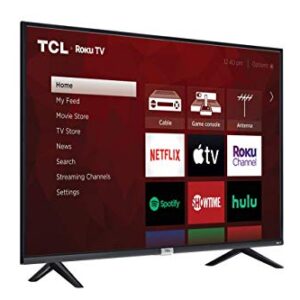 TCL 43S435 43 inch LED 4-Series Roku Smart 4K UHD TV (Renewed)