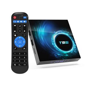 t95 android tv box 10.0 2gb ram 16gb rom 6k ultra hd, allwinner h616 64bit support 3d usb hd h.265 2.4/5ghz dual wifi ethernet android box