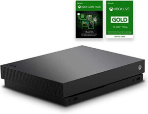 microsoft xbox one x 1tb black (console only) (renewed)