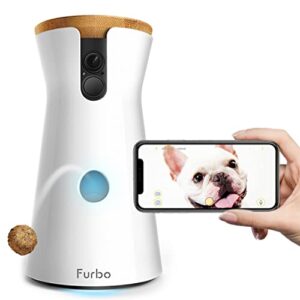 furbo dog camera: treat tossing, full hd wifi pet camera and 2-way audio, designed for dogs, compatible with alexa (as seen on ellen)