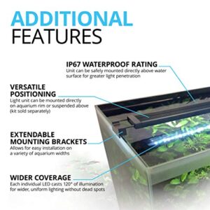 Fluval Aquasky 2.0 LED Aquarium Lighting, 27 Watts, 36-46 Inches