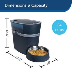 PetSafe Smart Feed Automatic Dog and Cat Feeder - Smartphone - Wi-Fi Enabled for iPhone and Android Smartphones