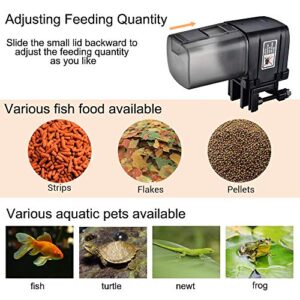 AquaBasik Wi-Fi Automatic Fish Feeder Aquarium Tank Food Dispenser Auto Vacation Timer Feeder Compatible with Alexa Google Home