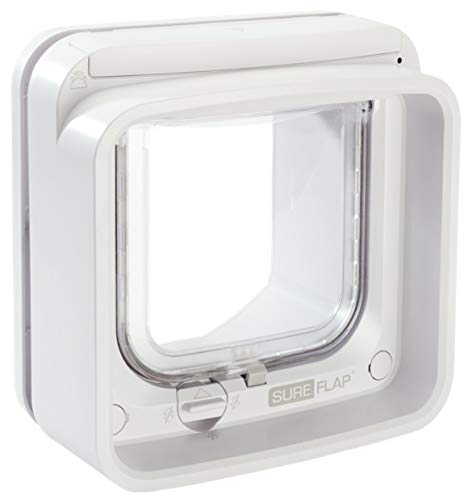 SureFlap Microchip Cat Door Connect, 5.13" L X 5.63" W X 4.75" H, Small, White