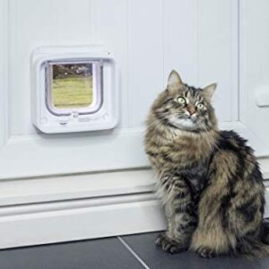 SureFlap Microchip Cat Door Connect, 5.13" L X 5.63" W X 4.75" H, Small, White