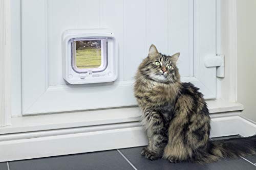 SureFlap Microchip Cat Door Connect, 5.13" L X 5.63" W X 4.75" H, Small, White