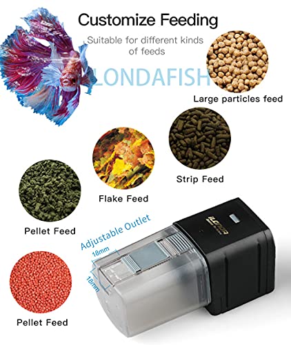 Aquarium Wi-Fi Fish Feeder Automatic Fish Feeders Auto Fish Food Timer Feeder for Fish Tank