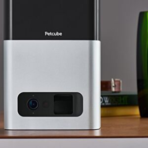 [2017 Item ] Petcube Bites Pet Camera with Treat Dispenser: HD 1080p Video Monitor, 2-Way Audio, Night Vision, Sound and Motion Alerts. For Dogs and Cats, Matte Silver (PB913NVTD)