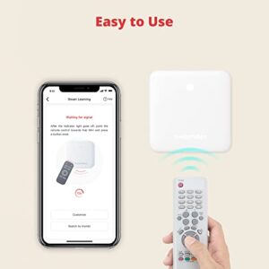 SwitchBot Hub Mini Smart Remote - IR Blaster, Link SwitchBot to Wi-Fi (Support 2.4GHz), Control TV, Air Conditioner, Compatible with Alexa, Google Home, IFTTT