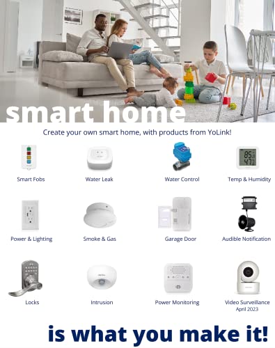 YoLink Hub - Central Controller Only for YoLink Devices, 1/4 Mile World's Longest Range Smart Hub LoRa Enabled Smart Home Automation Hub Smart Home Security Monitoring Gateway