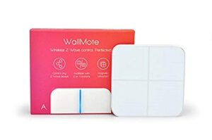 aeotec wallmote quad, wireless zwave on off switch, z-wave plus enabled, 4 zwave button, 16 scene wall switch with remote control, work with z wave hub