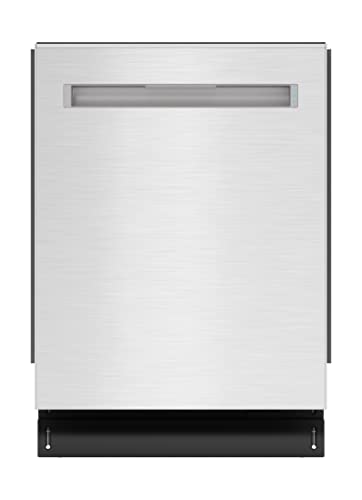 SHARP Smart Dishwasher Works with Alexa. Includes LED Interior lights, Stainless Steel interior, Heated Dry with Fan Assist, Wash Zone cleans half load on either rack, Adjustable Third Rack