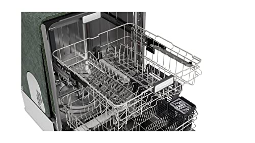 SHARP Smart Dishwasher Works with Alexa. Includes LED Interior lights, Stainless Steel interior, Heated Dry with Fan Assist, Wash Zone cleans half load on either rack, Adjustable Third Rack