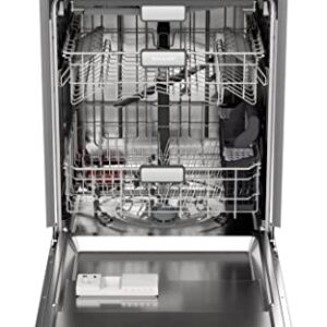 SHARP Smart Dishwasher Works with Alexa. Includes LED Interior lights, Stainless Steel interior, Heated Dry with Fan Assist, Wash Zone cleans half load on either rack, Adjustable Third Rack