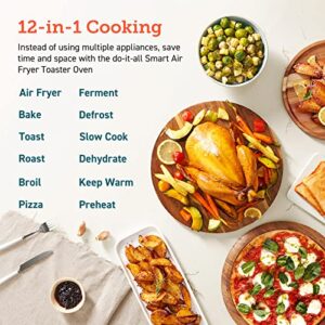 COSORI Air Fryer Toaster Oven 26.4QT, 12-in-1 Convection Ovens Countertop Combo, 6-Slice Toast, 12-inch Pizza, Basket, Tray, Recipes &3 Accessories, Wifi, CS100-AO