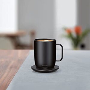 Ember Temperature Control Smart Mug 2, 10 oz, Black, 1.5-hr Battery Life - App Controlled Heated Coffee Mug - Improved Design