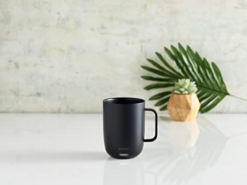 Ember Temperature Control Smart Mug 2, 10 oz, Black, 1.5-hr Battery Life - App Controlled Heated Coffee Mug - Improved Design