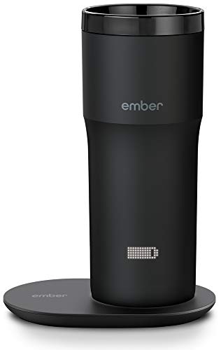 Ember Temperature Control Travel Mug 2, 12 oz, Black, 3-hr Battery Life - App Controlled Heated Coffee Travel Mug - Improved Design