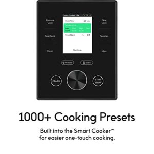 CHEF iQ Pressure Cooker with WiFi and Built-in Scale - Easy-to-Use 10-in-1 Multicooker with 1000+ Guided Recipes - Instant Meals for Foodies - 6 Quart - Family Size