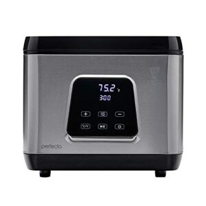 sous vide water oven by vesta precision – perfecta | powerful pump design | accurate temperature | touch panel or wi-fi app control | max/min water level | 650 watts | 10 liter capacity