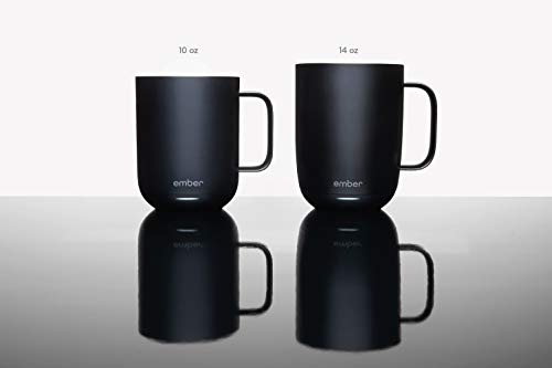 Ember Temperature Control Smart Mug, 14 oz, 1-hr Battery Life, Black - App Controlled Heated Coffee Mug