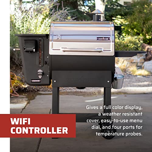 Camp Chef 24 in. WIFI Woodwind Pellet Grill & Smoker, WIFI & Bluetooth Connectivity, PID controller, Stainless Steel, Total Cooking Surface 811 sq in