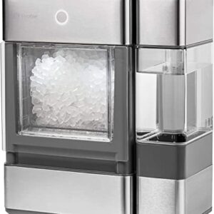 GE Profile Opal | Countertop Nugget Ice Maker with Side Tank | Portable Ice Machine with Bluetooth Connectivity | Smart Home Kitchen Essentials | Stainless Steel Finish | Up to 24 lbs. of Ice Per Day