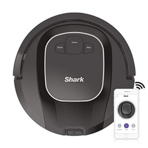 shark ion robot vacuum rv871 with wi-fi and voice control, 0.6 qt, black