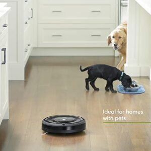 iRobot Roomba E5 (5150) Robot Vacuum - Wi-Fi Connected, Works with Alexa, Ideal for Pet Hair, Carpets, Hard, Self-Charging Robotic Vacuum, Black