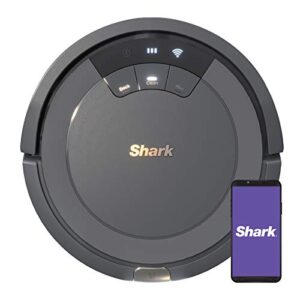 shark ion robot vacuum av753, wi fi connected, 120min runtime, works with alexa, multi surface cleaning , grey