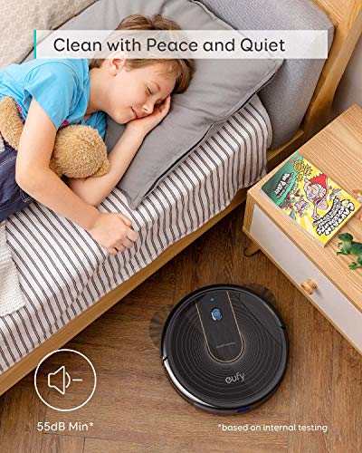 eufy by Anker, BoostIQ RoboVac 15C, Wi-Fi, Upgraded, Super-Thin, 1300Pa Strong Suction, Quiet, Self-Charging Robotic Vacuum Cleaner, Cleans Hard Floors to Medium-Pile Carpets (Black)