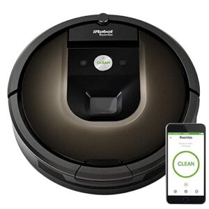 irobot roomba 980 robot vacuum-wi-fi connected mapping, works with alexa, ideal for pet hair, carpets, hard floors, power boost technology, black (renewed)