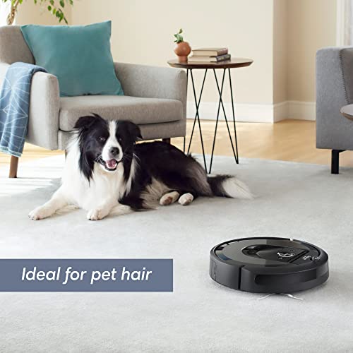 iRobot Roomba i7+ (7550) Robot Vacuum with Automatic Dirt Disposal - Empties Itself for up to 60 days, Wi-Fi Connected, Smart Mapping, Works with Alexa, Ideal for Pet Hair, Carpets, Hard Floors, Black