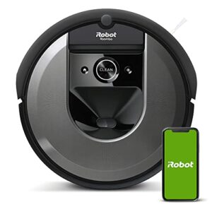 irobot roomba i7 (7150) robot vacuum- wi-fi connected, smart mapping, works with alexa, ideal for pet hair, works with clean base, black