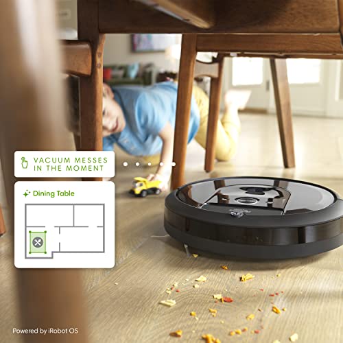 iRobot Roomba i7 (7150) Robot Vacuum- Wi-Fi Connected, Smart Mapping, Works with Alexa, Ideal for Pet Hair, Works With Clean Base, Black