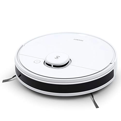 ECOVACS Deebot OZMO N7 Robot Vacuum and Mop Cleaner, Laser Navigation, Lidar-Assisted Object Avoidance, 2300Pa Suction, Multi-Floor Map, Selective Room Cleaning, No-go Zones and No-mop Zones (White)