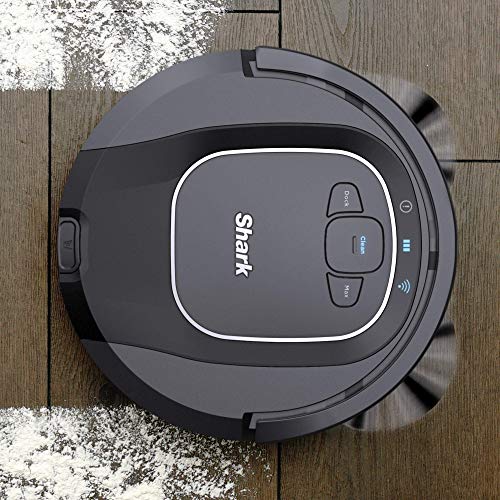 Shark ION R87, Wi-Fi Connected with Powerful Suction, Multi-Surface Brushroll and Voice Control with Alexa Robot Vacuum (RV871), 0.6 qt, Black (Renewed)