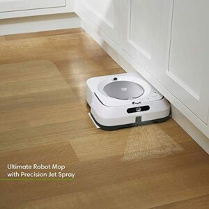 iRobot Braava Jet m6 (6110) Ultimate Robot Mop- Wi-Fi Connected, Precision Jet Spray, Smart Mapping, Works with Alexa, Ideal for Multiple Rooms, Recharges and Resumes (+7 Extra Dry Sweeping Pads)