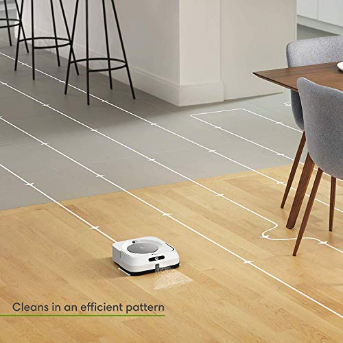 iRobot Braava Jet m6 (6110) Ultimate Robot Mop- Wi-Fi Connected, Precision Jet Spray, Smart Mapping, Works with Alexa, Ideal for Multiple Rooms, Recharges and Resumes (+7 Extra Dry Sweeping Pads)