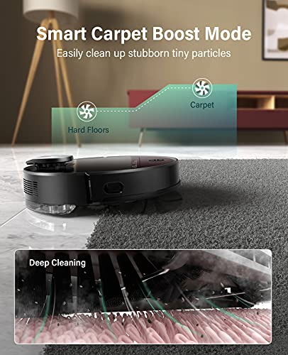 VIOMI V3 Max Robot Vacuum and Mop Combo with Smart Mapping Technology, 2700Pa Robot Vacuum Cleaner Work 300mins with Alexa/Google, Lidar Navigation Robotic Vacuums Cleaner for Pet Hair, Carpets,Floor