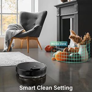 VIOMI V3 Max Robot Vacuum and Mop Combo with Smart Mapping Technology, 2700Pa Robot Vacuum Cleaner Work 300mins with Alexa/Google, Lidar Navigation Robotic Vacuums Cleaner for Pet Hair, Carpets,Floor