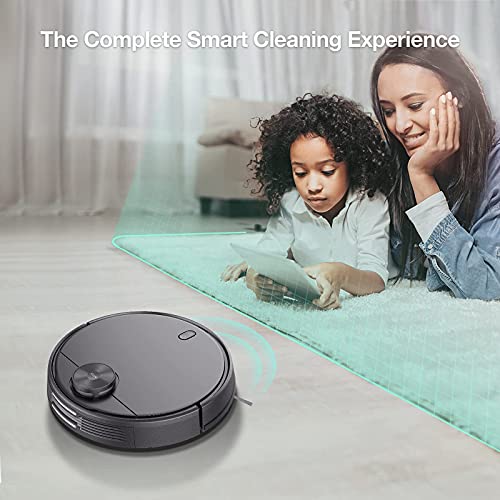 WYZE Robot Vacuum with LIDAR Mapping Technology, 2100Pa Suction, No-go Zone, Wi-Fi Connected, Self-Charging, Ideal for Pet Hair, Hard Floors and Carpets