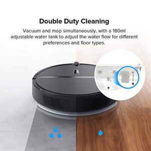 roborock E4 Mop Robot Vacuum with Route Planning, 2000Pa Suction,Optimized Edge Cleaning, Voice and APP Control, Perfect for pet Hair(Renewed)