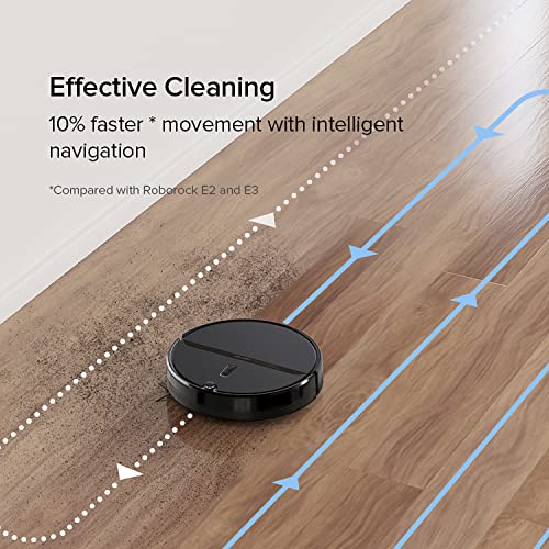 roborock E4 Mop Robot Vacuum with Route Planning, 2000Pa Suction,Optimized Edge Cleaning, Voice and APP Control, Perfect for pet Hair(Renewed)